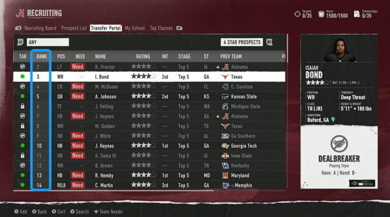 How To Figure Out Overall Ratings For Transfer Portal Players In CFB 25 ...