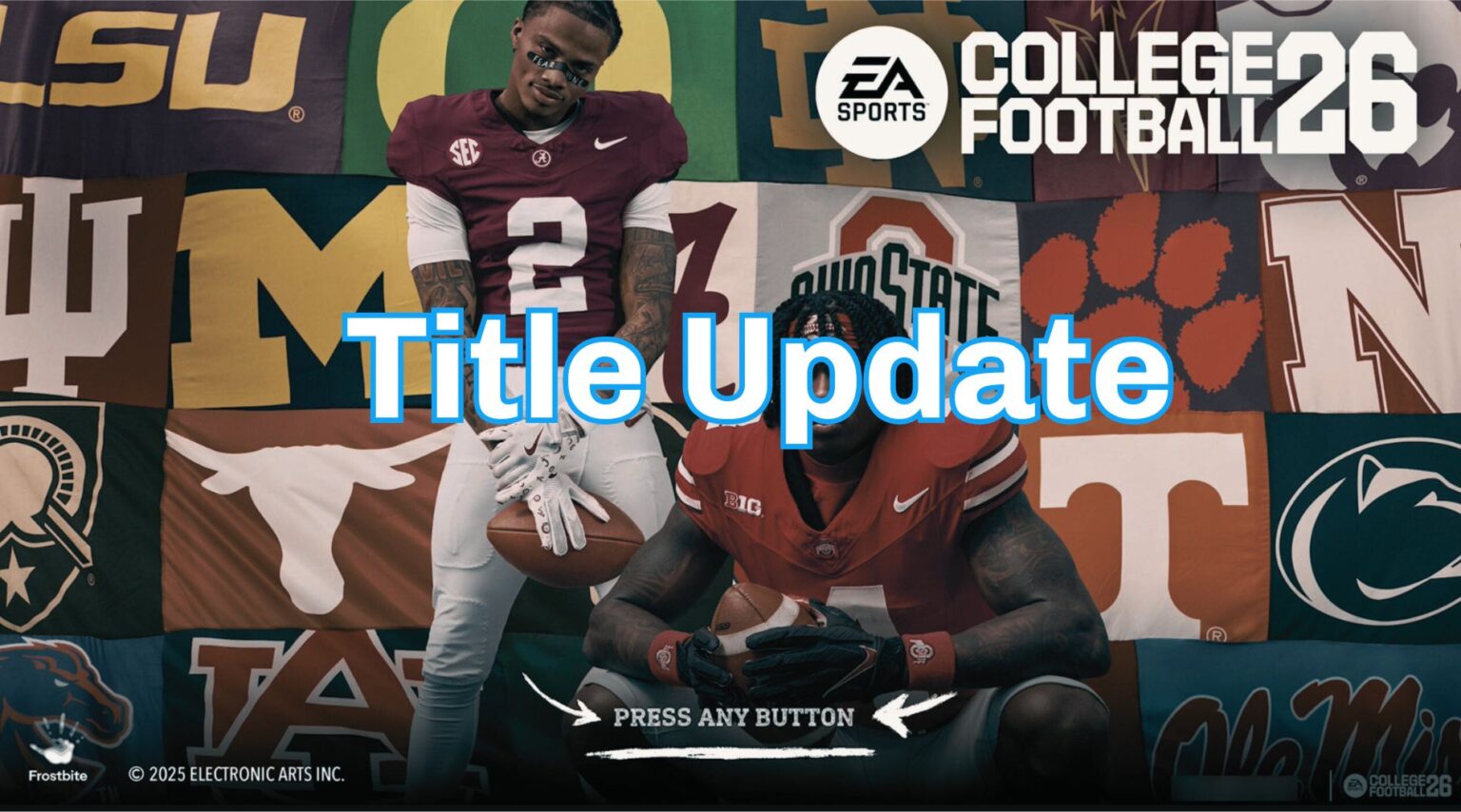 CFB 26 Title Update Details - August 6th, 2025 - CollegeFootball.gg